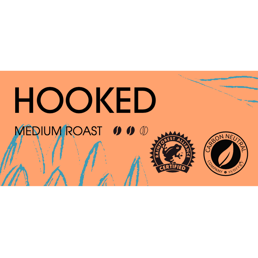 HOOKED MEDIUM ROAST 100% Specialty Arabica Coffee – 32 Lakes Coffee Roasters